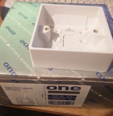 Box of 10 x Deep Single Pattress | eBay UK