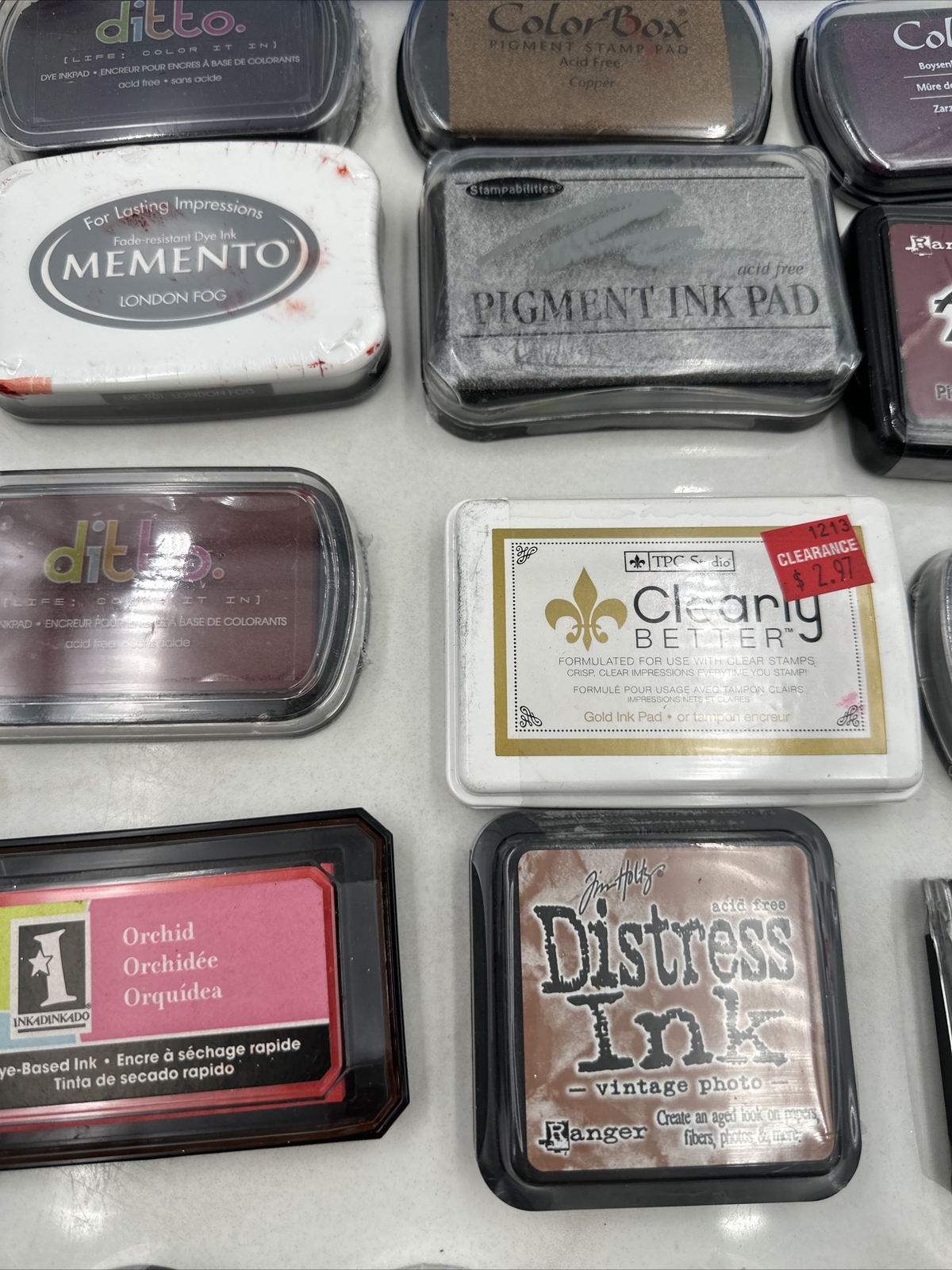 Stamp Ink Pad Lot Color Box Ink Pad Lot Watermark Ink Pad Archival Ink ...