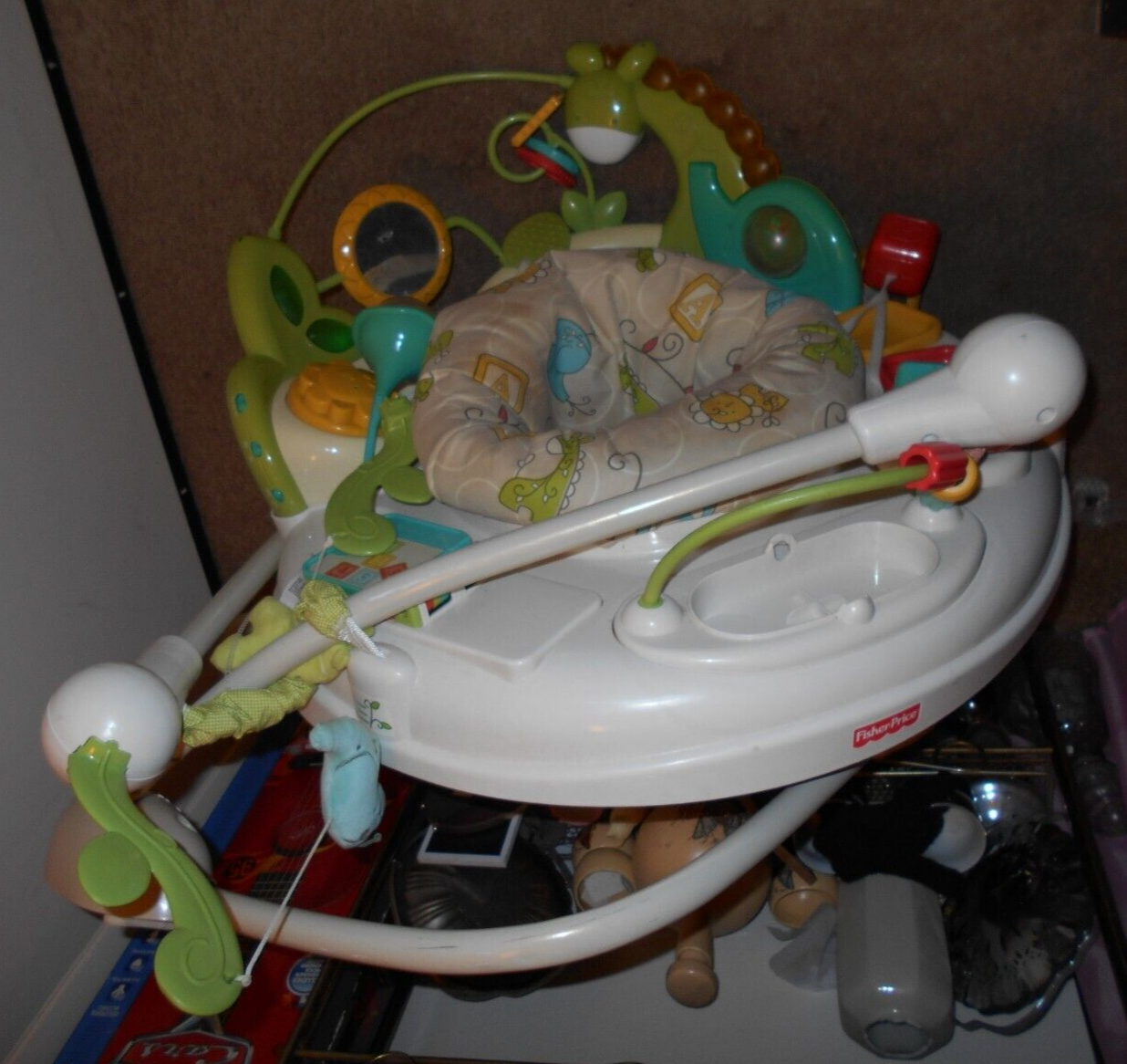 Vintage Rare Collectible Fisher-Price Animal Crackers Jumperoo Boy Girl ...