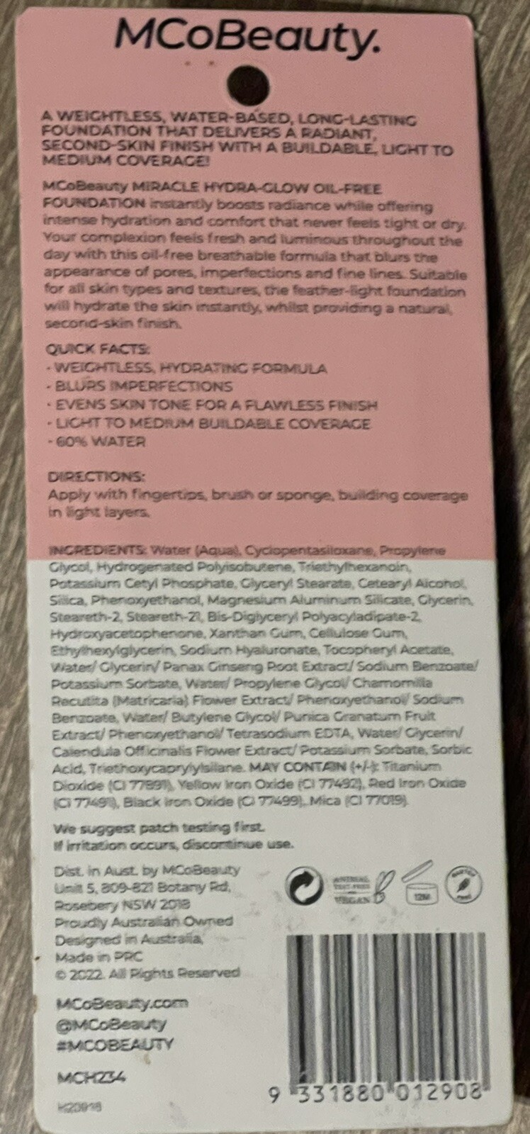 MCoBeauty ivory foundation 30ml | eBay