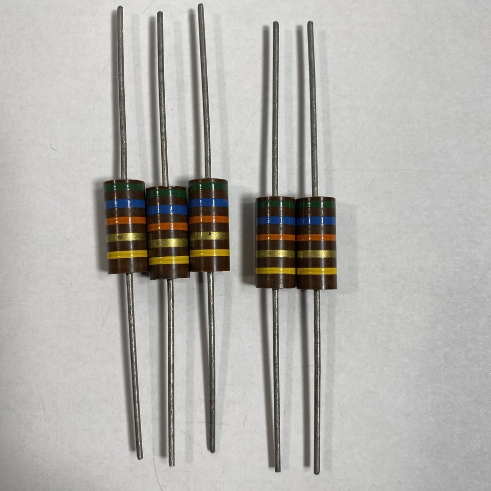Vintage 2 Watt Allen Bradley Carbon Comp Resistors K Ohm Tube Amplifier ...