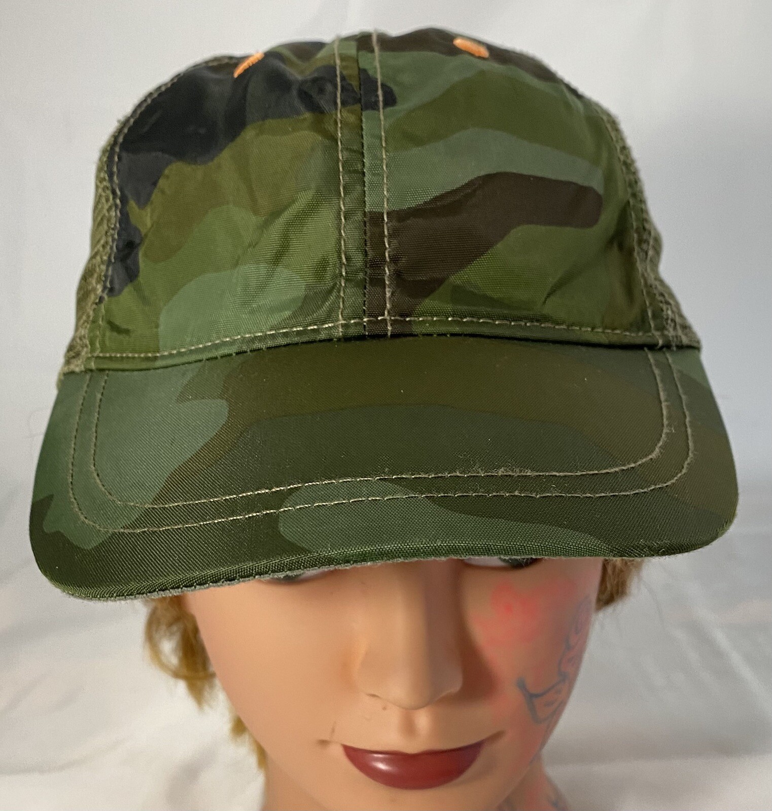 J Crew Crewcuts Youth Camoflauge Cap Mesh Green/ Brown Hat Size 6 5/8 ...