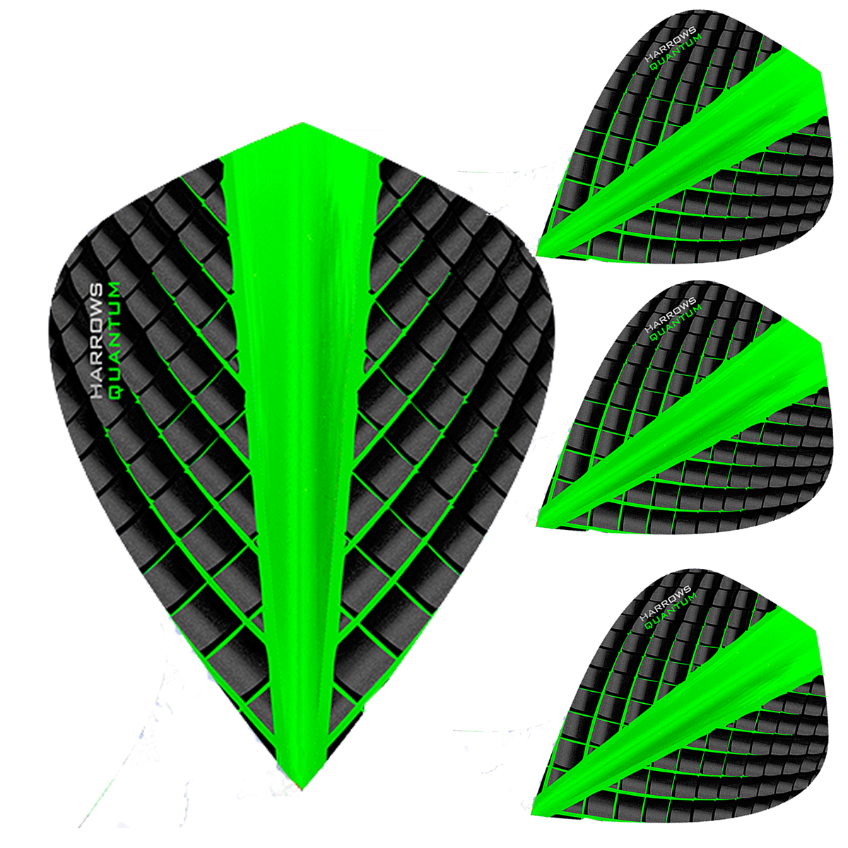 Harrows Quantum Kite Flights - Green - 100 micron | eBay UK