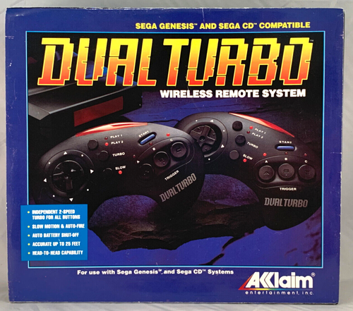 Sega Genesis Dual Turbo Wireless Remote System by Acclaim for sale ...