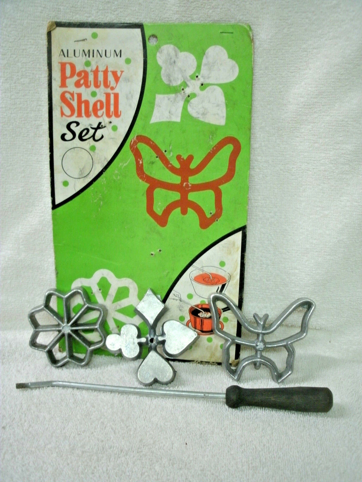 PATTY SHELL MOLD SET--Aluminum-- Recipe/Instr.--Needs TLC--Vintage | eBay