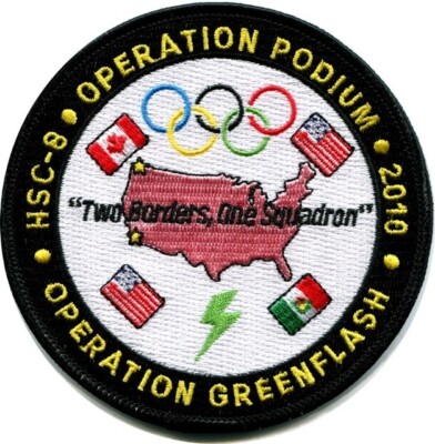 HSC-8 Eightballers 2010 Olympic 2010 Operation Greenflash US Navy patch ...