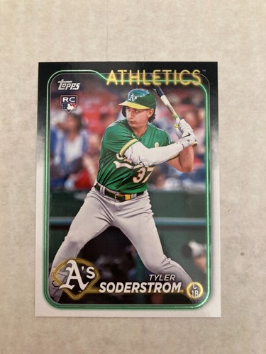2024 Topps #244 A's TYLER SODERSTROM Rookie RC | eBay