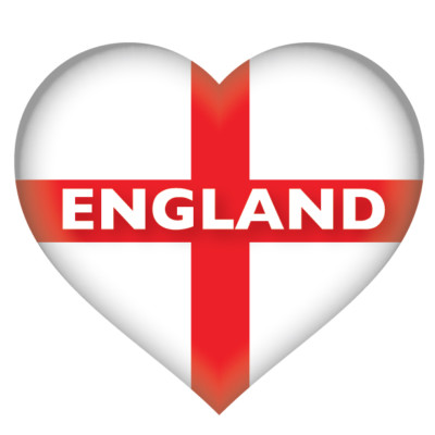 2 x ENGLAND HEART ENGLISH Flag, car, van decal sticker | eBay UK