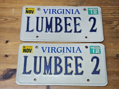LUMBEE Personalized License Plate Set | eBay