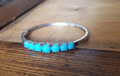 Chuck Clemency NYCII Sleeping beauty turquoise Sterling silver Bangle ...