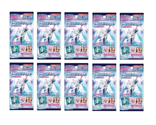 ENSKY: x10 Hatsune Miku Glittery Sticker Collection w/ Gum Pack (x5pc ...