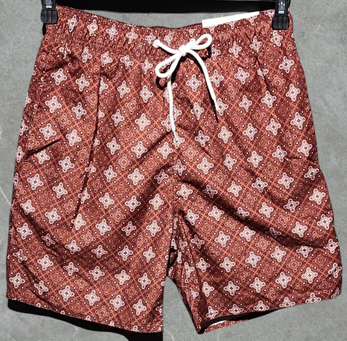 Arizona Swim Short Men's S 6.5" Inseam Terracotta Geo Resort Beach ...
