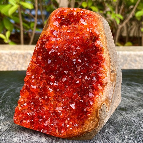 3.06LB Natural citrine geode quartz cluster crystal Cathedrals specimen ...
