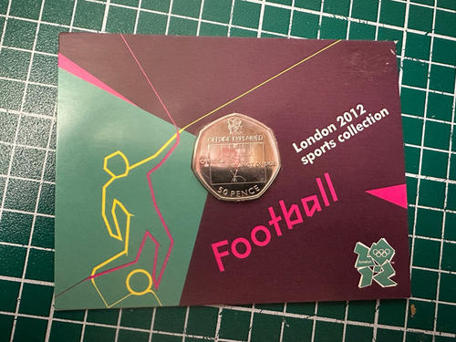 2011 Offside Rule - Olympic Football 50p Fifty Pence in Royal Mint Card ...