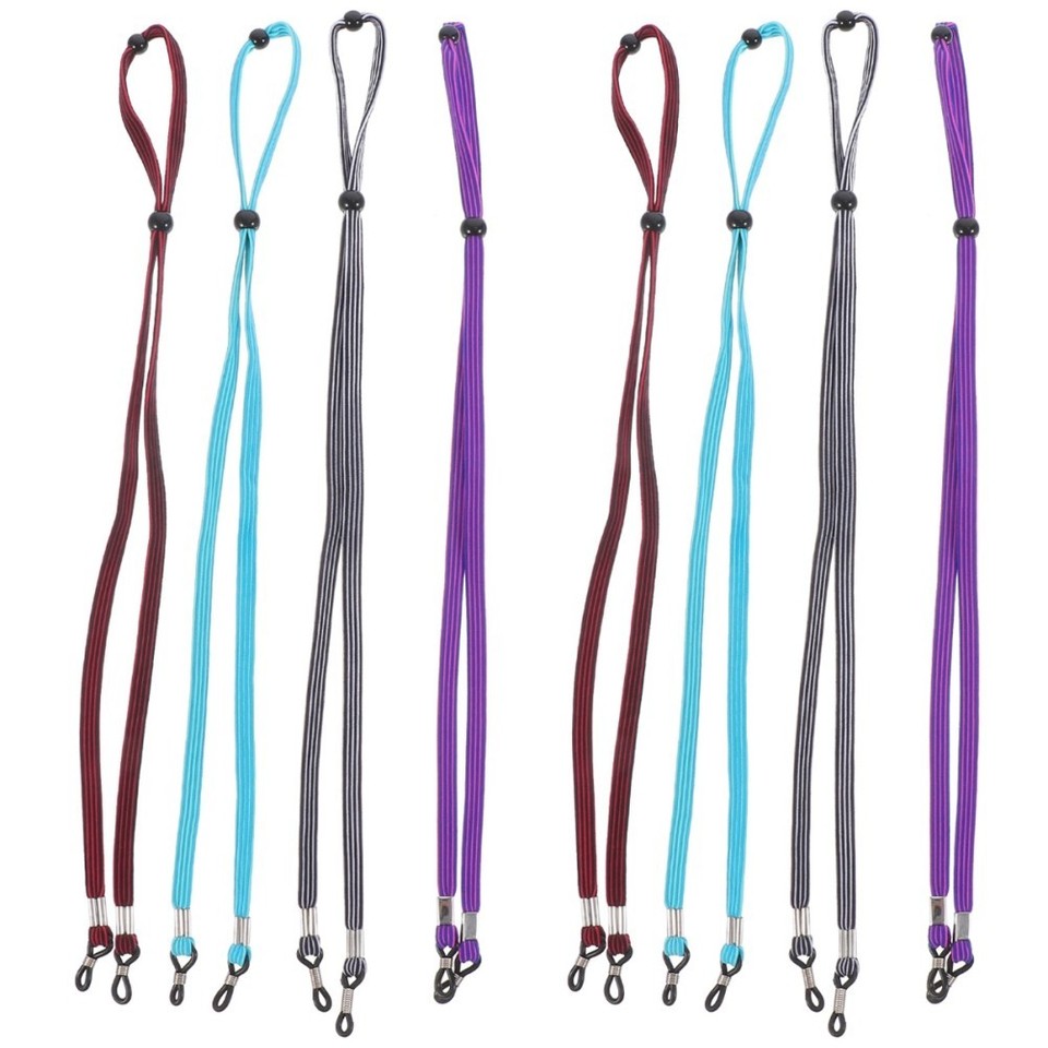 4Pcs Elastic Glasses Chain Hanging Glasses Rope Anti-lost Eyeglass ...