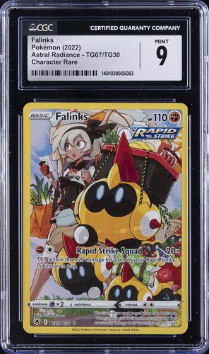 2022 POKEMON SWORD & SHIELD ASTRAL RADIANCE FULL ART #TG07 FALINKS CGC ...