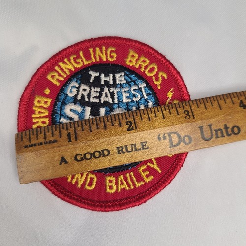 Vintage Ringling Brothers Barnum & Bailey Circus Patch Souvenir ...