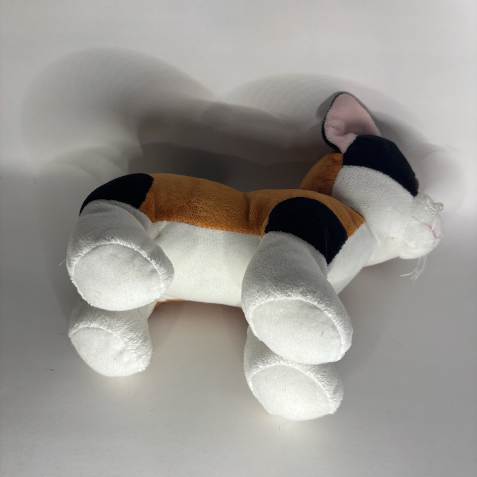 Calico Cat Fun Stuff 9” Plush Stuffed Animal Toy Kitty Cute Soft Brown ...