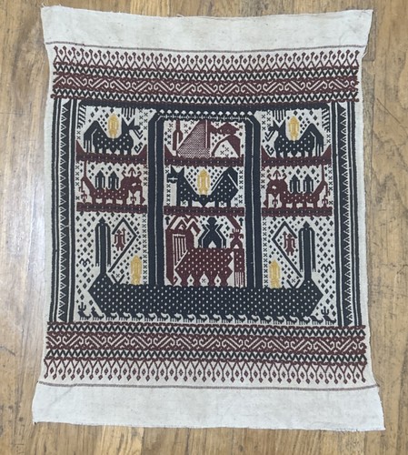 Antique Lampung Ceremonial Ship Cloth Tampan Sumatra Indonesia Art 22 x ...
