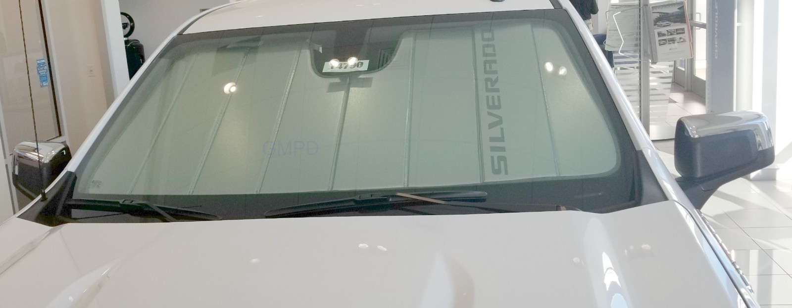 2019-2025 New Gen. Silverado OEM GM Sunshade with Silverado Script ...