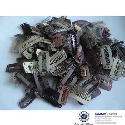 3.2cm 32mm carbon steel weft clips For Hair Extensions or clip-on Wig ...