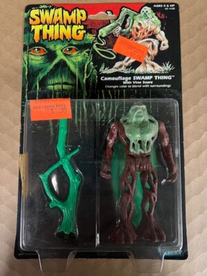 Kenner 1990 CAMOUFLAGE SWAMP THING Vine Snare Action Figure NEW MOC ...