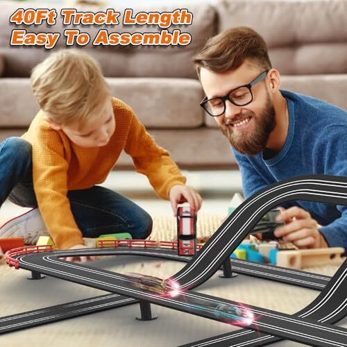 Slot Racing Car Track for Kids 1:43 Electric Powered 40Ft Big Racing ...