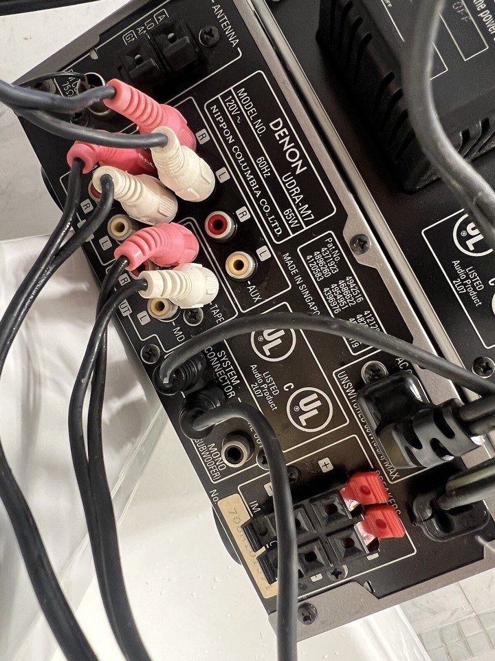 AS IS: DENON Component System CD UDCM-M7 cassette deck DRR-M7 amplifier ...