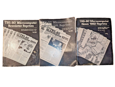 Vintage Original TRS-80 Microcomputer News 1980, 1981, 1982 Reprints ...