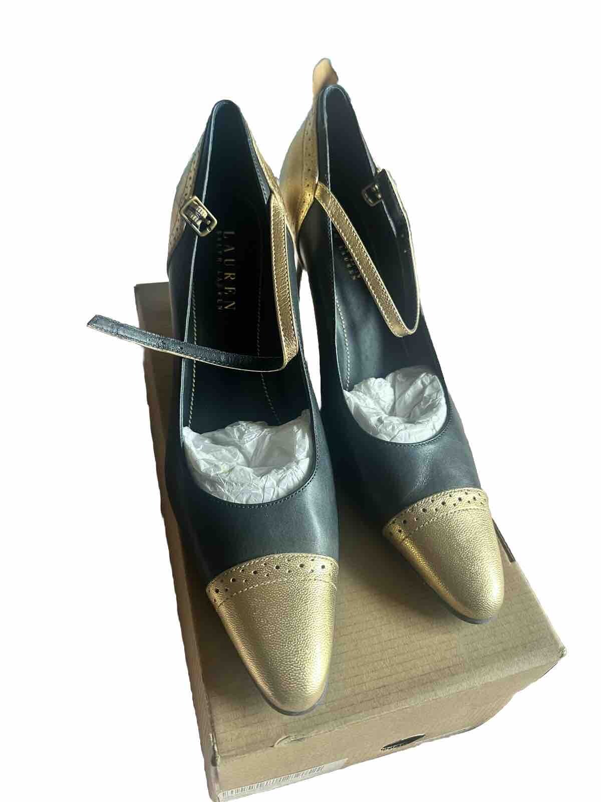 Lauren Ralph Lauren Rylie Leather Shoes Heels Pumps N… - Gem