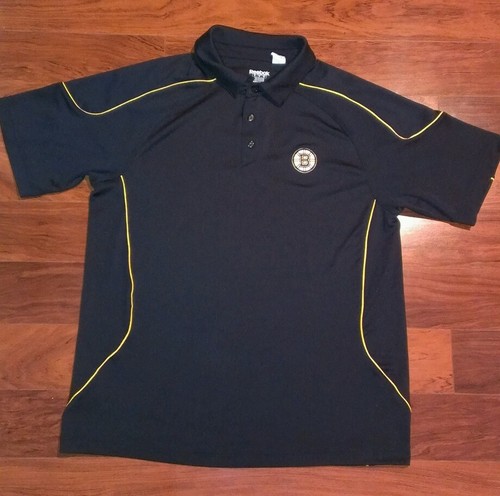 Boston Bruins Reebok Center Ice Performance Polo Shirt Mens Medium NHL ...