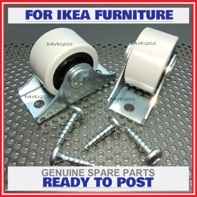 IKEA SONGESAND BED WHEELS CASTOR 111402 109049 BRAND NEW ORIGINAL PARTS ...