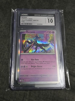 Xerneas 064/132 Me01: Mega Evolution Holo CGC GEM MINT 10 | eBay