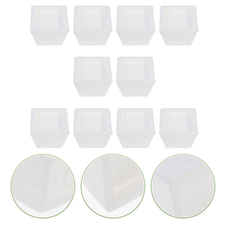 10 Pcs Diy Flower Pots Mat Square Shape Flowerpot Pad Base Plants ...