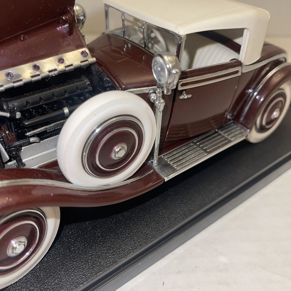 Franklin Mint 1925 Hispano-Suiza Kellner H6B 1:24 Scale In Display Case ...