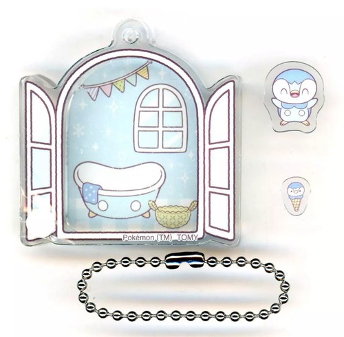 Pokemon Pochama Acrylic Move Charm Keychain Cute Mini Parts 8 Types ...