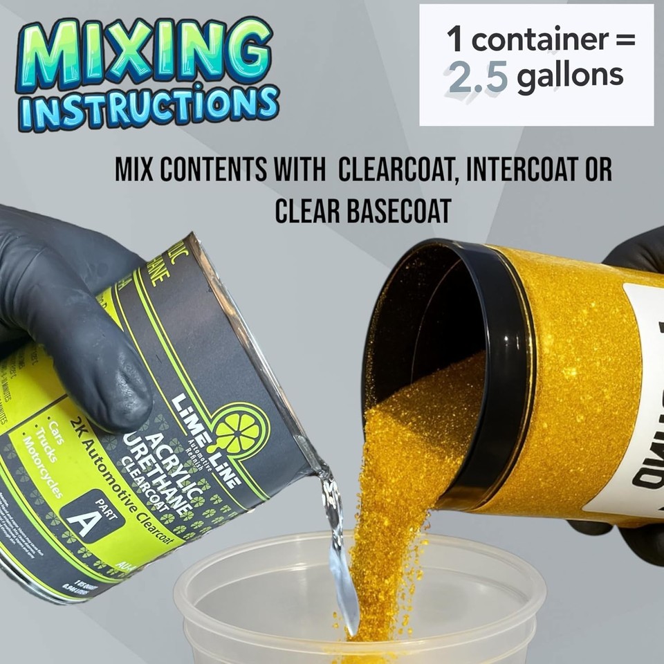 LiME LiNE 1 lb Red Metal Flake .008 -Automotive Grade for Custom Paint ...