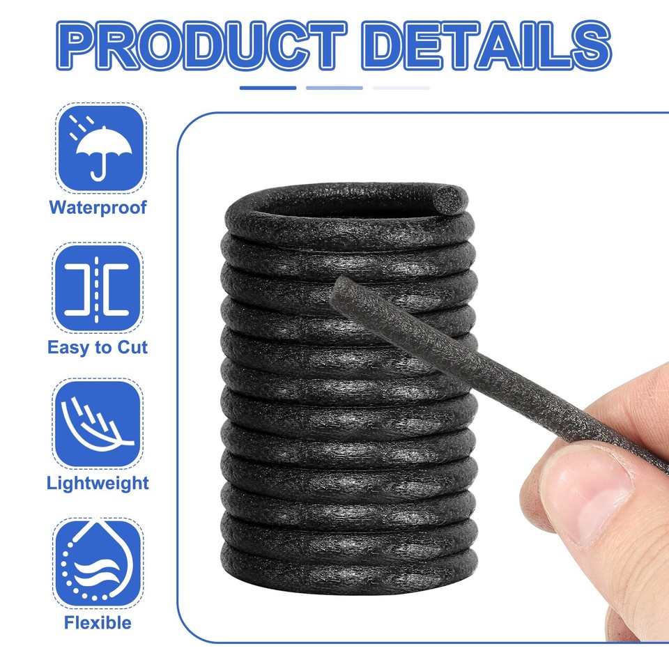 3/16 Inch(5mm) x 1968.5 Feet Backer Rod for Gaps Joints, Foam Rope ...