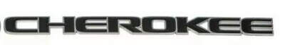 2017-2020 Jeep Grand & Cherokee Black Front Door Emblems Nameplates NEW ...