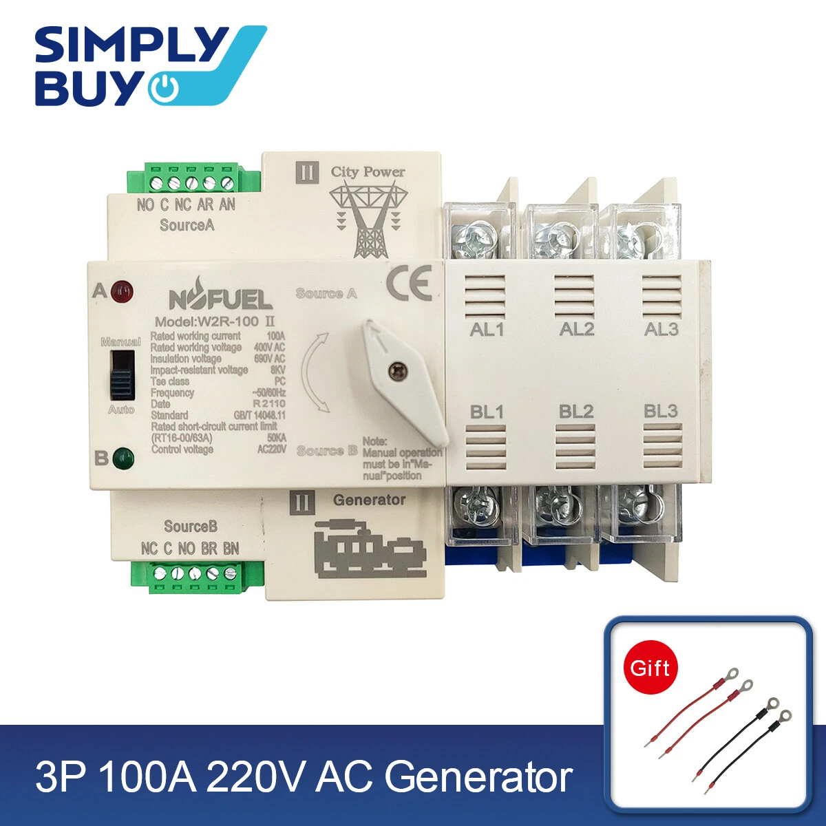 Phase Automatic Transfer Switch, 400 Amp Automatic Transfer, 46% OFF