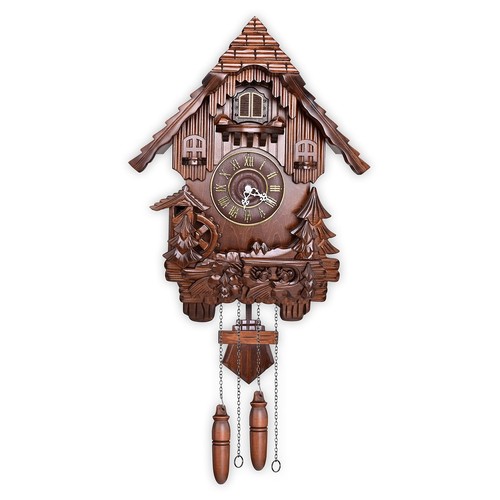 Kendal Handcrafted Wood Cuckoo Clock Wall Clock Home Decor w/ Black ...