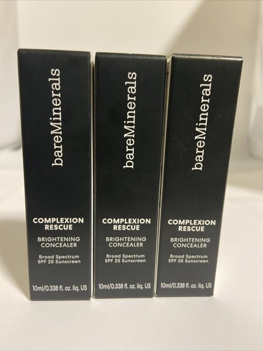 (3)bareMinerals MEDIUM DEEP TAN AMBER Complexion Rescue Concealer EXP ...