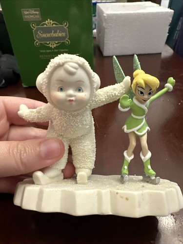 Snowbabies Disney Fairies Skating With Tinker Bell | eBay