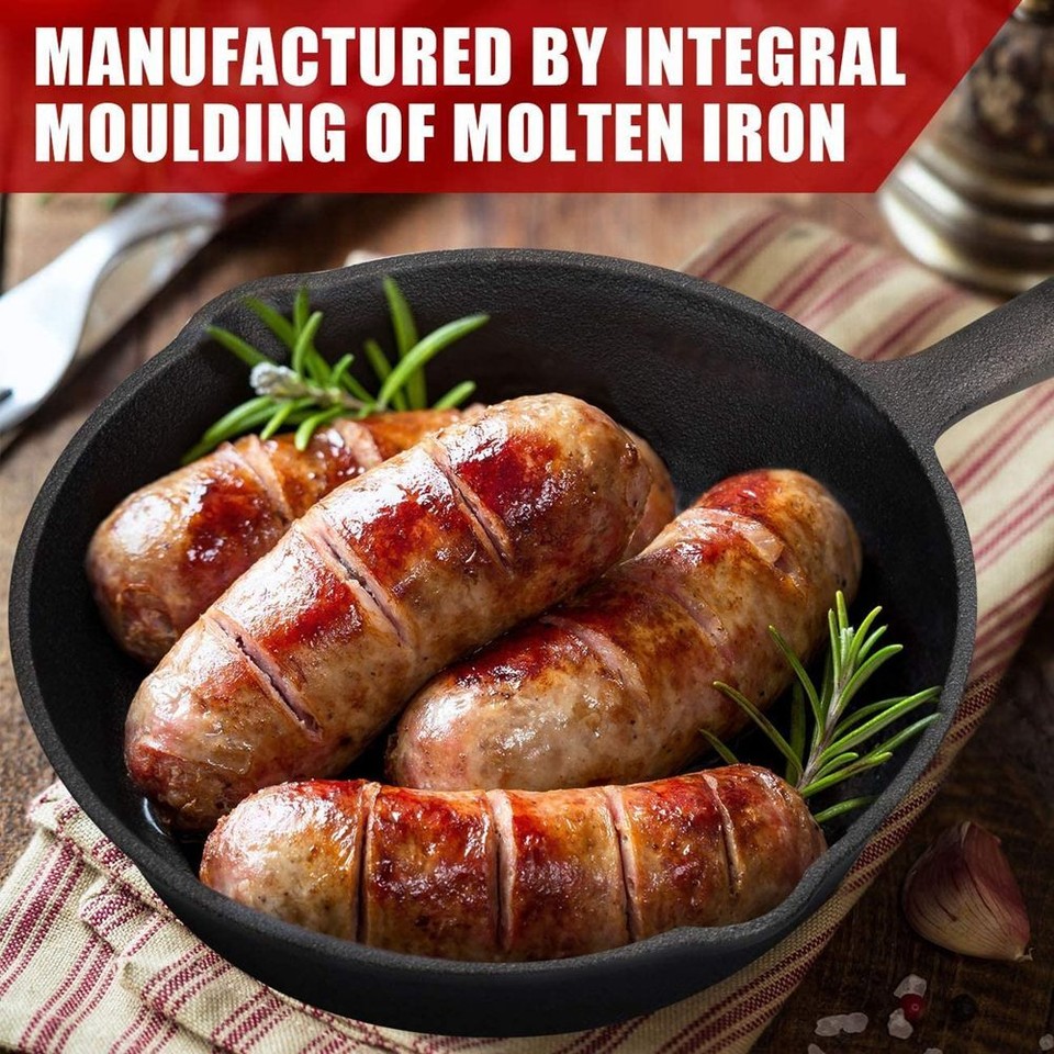 Cast Iron Pot Cookware Mini Small Frying Pan Shaped Egg Mold Egg Frying ...