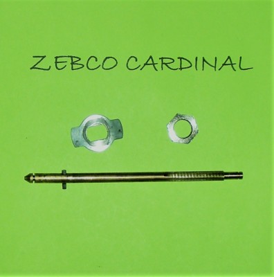 Abu & Zebco Cardinal 4 Reel Parts Shaft, Winding Cup Nut & Lock Washer ...