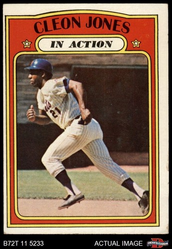 1972 Topps #32 Cleon Jones In Action Mets 4 - VG/EX | eBay