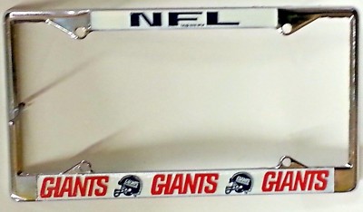 NFL New York Giants Metal License Plate Frame (Pack of 2 Frames) | eBay