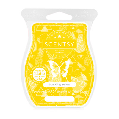 Scentsy Wax Bar Melts Sparkling Yellow Scent (3.2 fl. oz.) Retired NEW ...