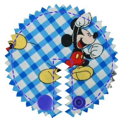G-tube pads, Mic-key Button Feeding Tube Pads, Mickey Mouse on Gingham ...