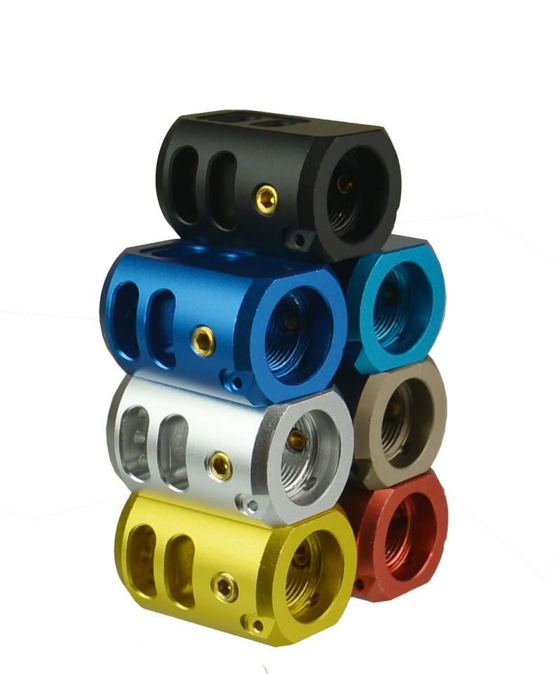 Tan Color Finish Super Quality 1/2x28 TPI Muzzle Brake Compensator For ...